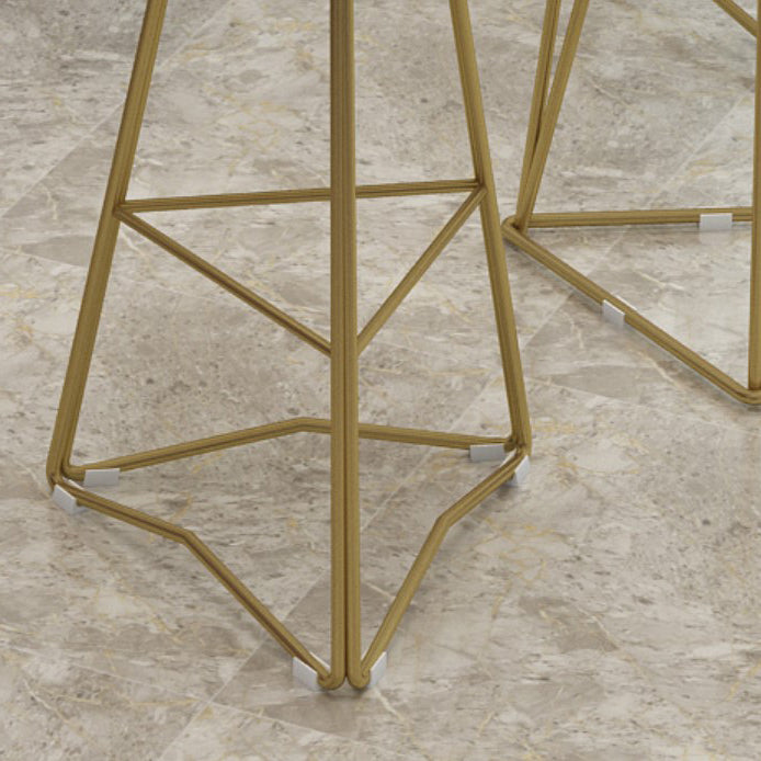 Glam Style Bar Table 42-inch Height Solid Wood Bistro Table for Living ...