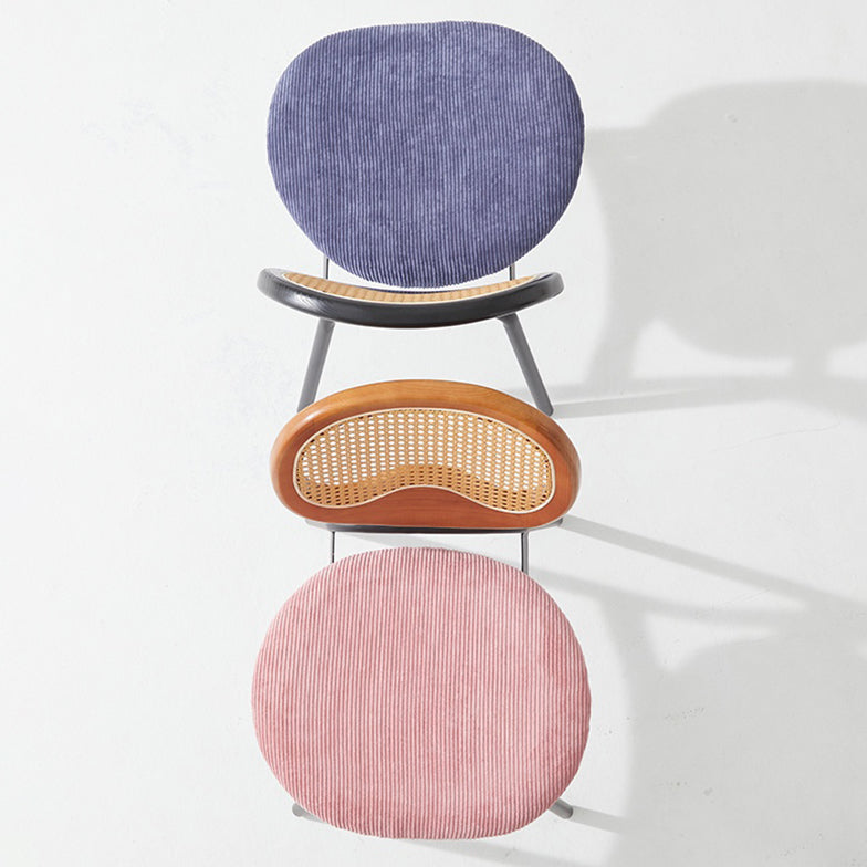 Modern Style Side Chair Upholstered King Louis Back Armless Dining ...