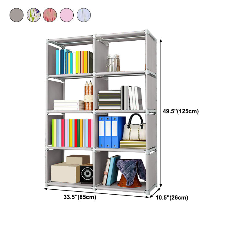 Contemporary Style Plastic Bookshelf Open Bookcase for Living Room ...