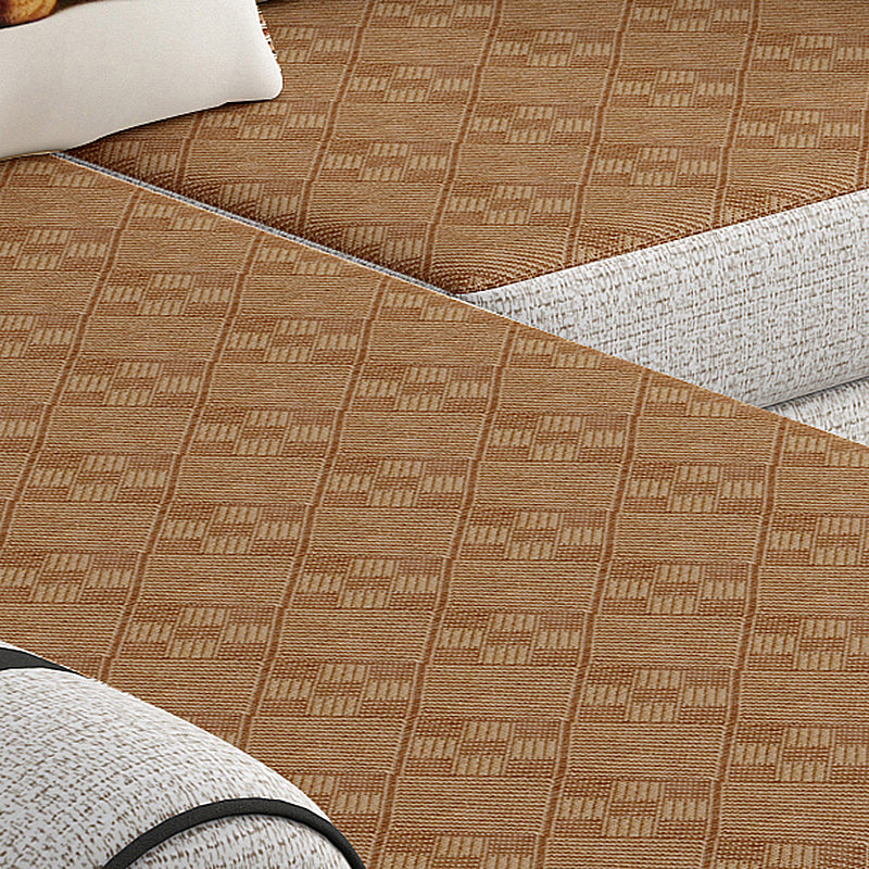 Contemporary Ivory L-Shape Velvet Sectional with Slipcovered for Living ...