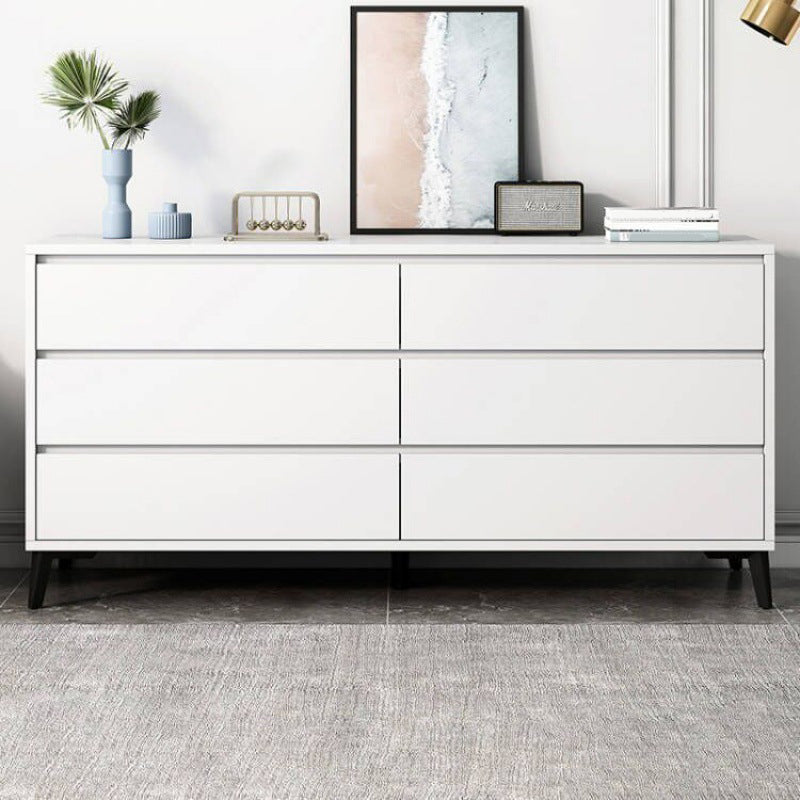 16" D Modern Storage Chest Wooden Storage Chest Dresser in White and ...