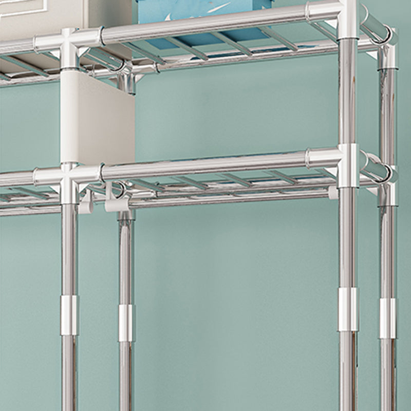 Stainless steel Frame Wardrobe Armoire Modern Home Wardrobe Cabinet ...