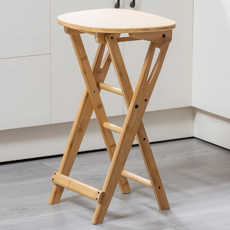 Contemporary Simple Counter Stools 24.5-inch Indoor Wood Fold Bar Stool ...