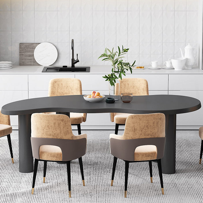 Solid Wood Work Table Home Office Free Form Industrial Writing Desk ...