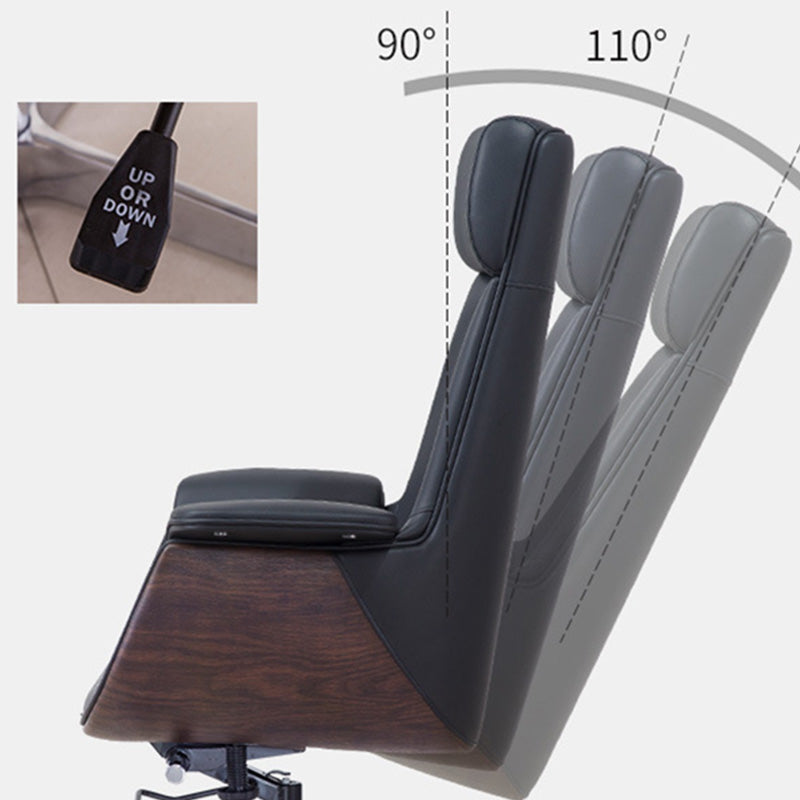Metal Frame Office Chair Upholstered Arm High / Mid Back Task Chair ...