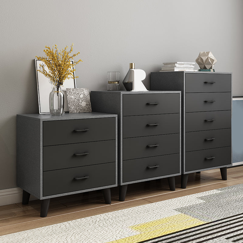 Gray Buffet Table Wood Multi Drawer Modern Style Buffet Table for ...