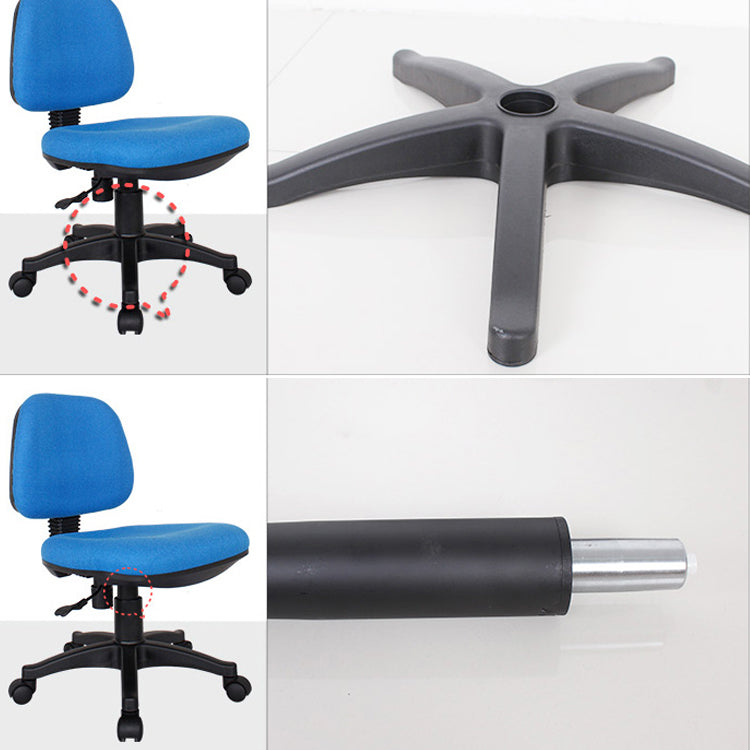 Modern Armless Upholstered Office Chair Slide Nylon Office Chair ...