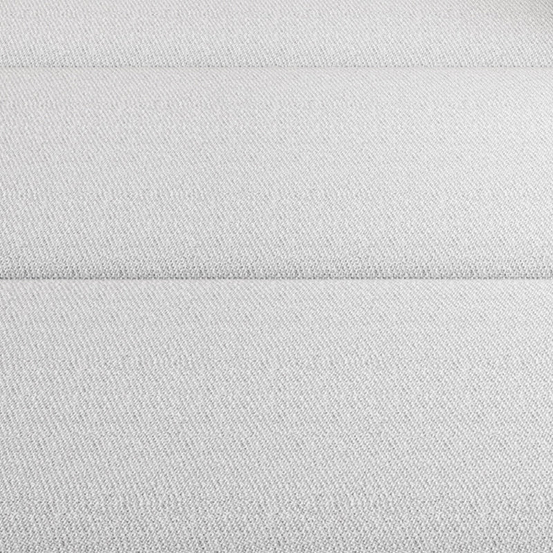 Linen Square Sofa Bed Slipcovered Tufted Back Sofa with Storage in Grey ...