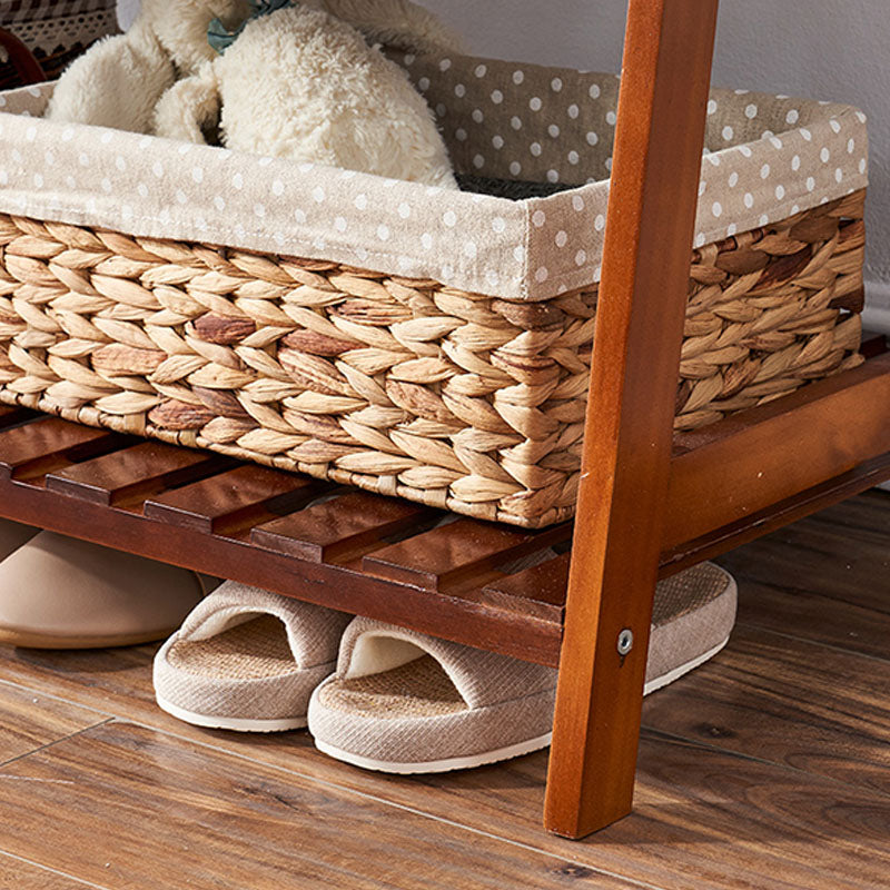 Modern Hall Stand with Hooks and Storage Shelf Hall Tree Engineered ...