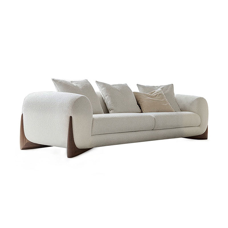 Contemporary Sofa Tuxedo Arm Tight Back Sofa for Living Room - Clearhalo