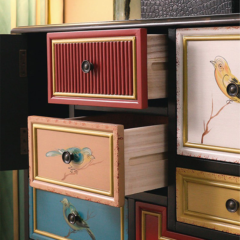 Nautical Wooden Storage Chest Bedroom Horizontal Chest with 3 Drawers ...