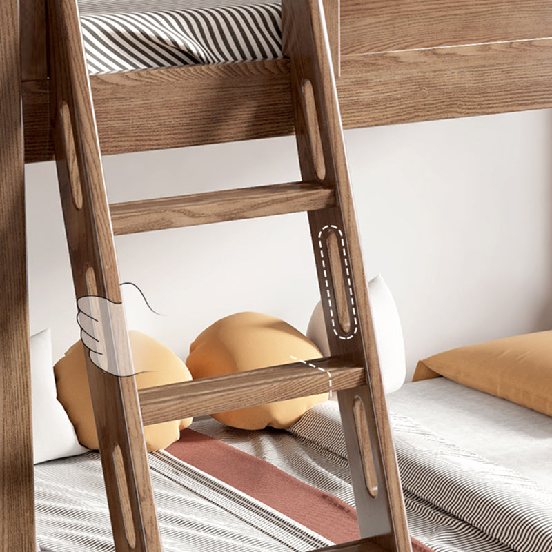 Modern Solid Wood Bunk Bed Mattress Included Bed with Custom Legs ...