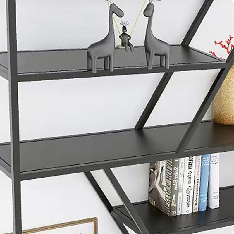Contemporary Bookshelf Metal Open Shelf Bookcase for Study Room - Clearhalo