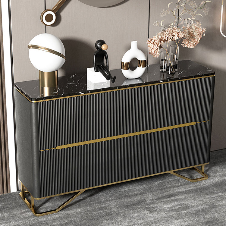 Glam Cabinets Dining Buffet 4-Door Buffet Sideboard for Living Room ...