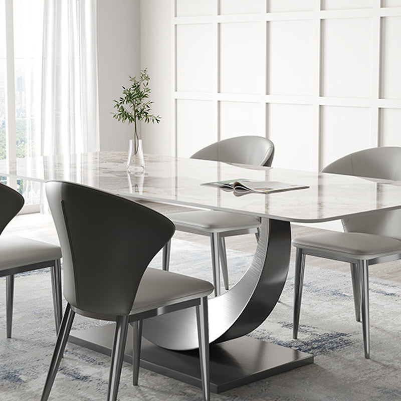 Modern Style Rectangle Table Set 1/2/3/5/8 Pieces Dining Set for Home ...