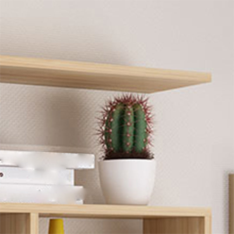 Modern Open Wall Mounted Shelf Bookcase Engineered Wood Bookshelf for ...