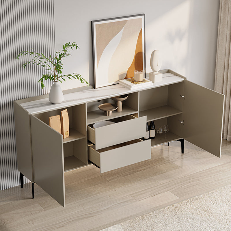 Glam Cabinets Dining Buffet 2-Drawer and 2-Door Buffet Sideboard ...
