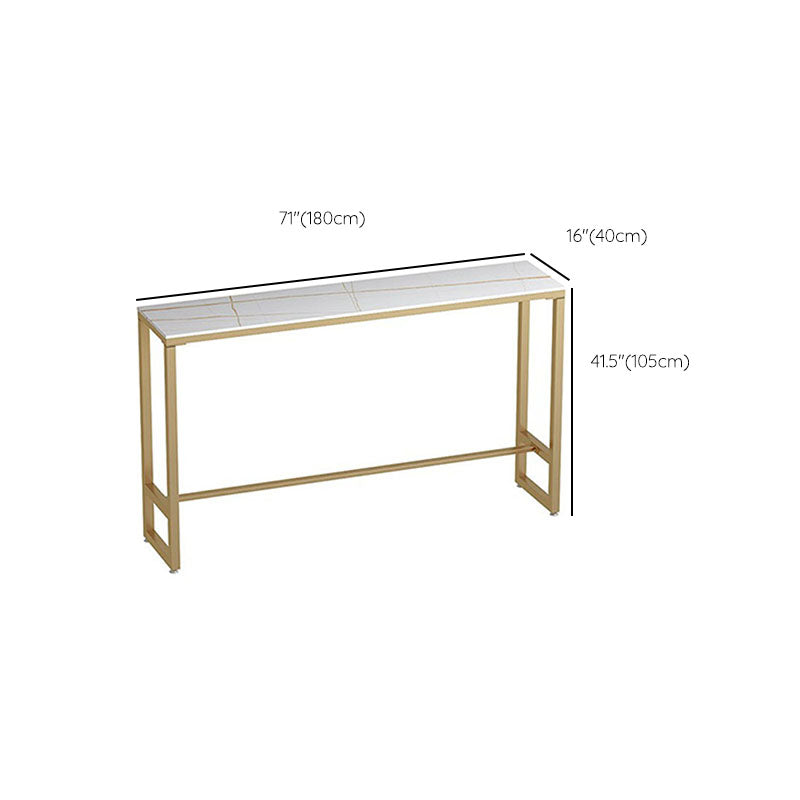 Stone Bar Table Set 1/3 Pcs Modern Metal Frame Bar Table and Stools ...