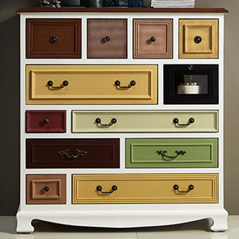 Nautical Storage Chest Dresser Solid Wood Dresser with 7/10/12 Drawers ...