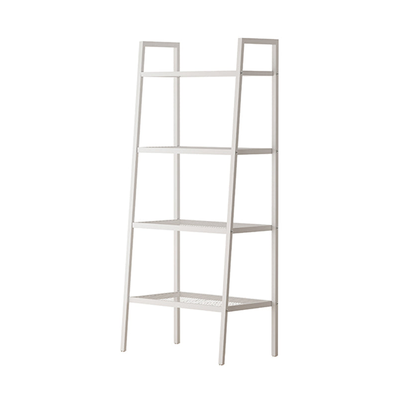 Scandinavian Open Back Bookshelf Ladder Metal Bookcase with Shelves ...
