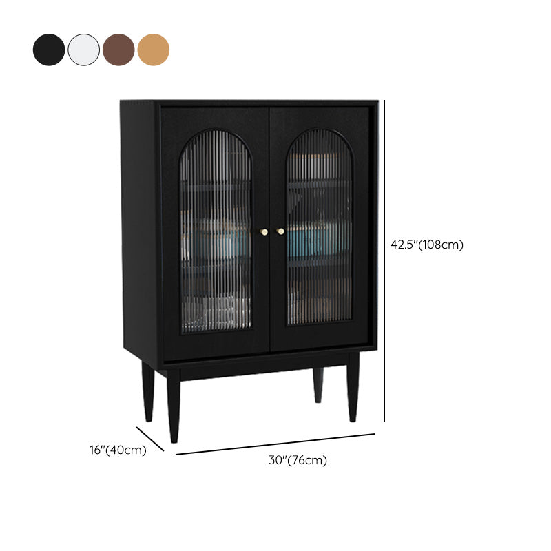 Modern Knobs Storage Cabinet Solid Wood Accent Cabinet with Door ...