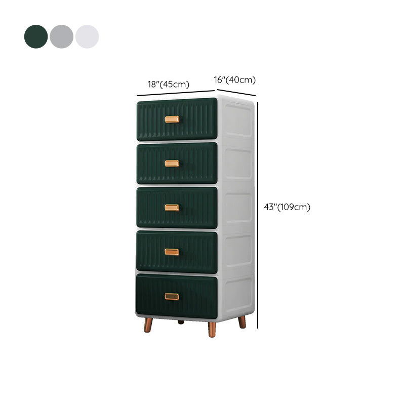Bedroom Plastic Matte Finish Storage Cabinet Contemporary Cabinet with ...