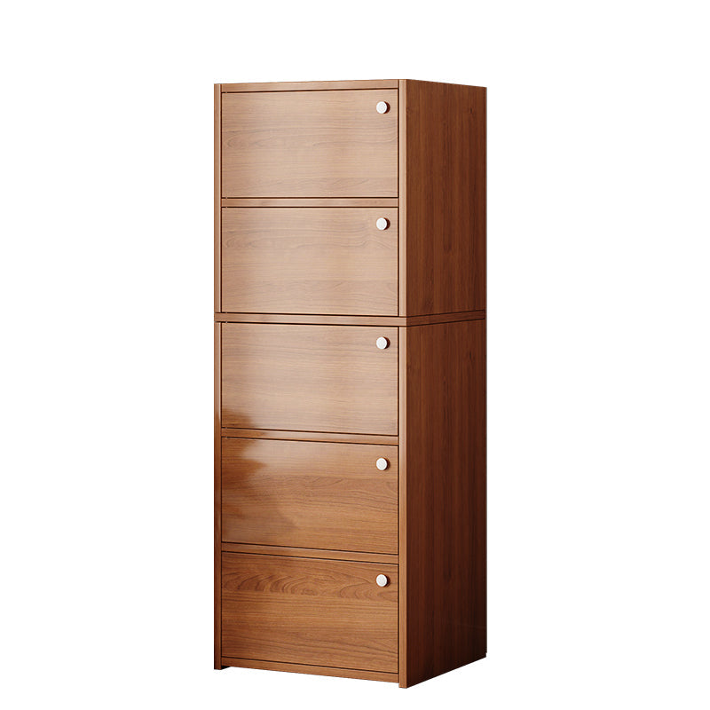 Modern Knobs Handle Storage Cabinet Solid Wood Standard Cabinet - Clearhalo