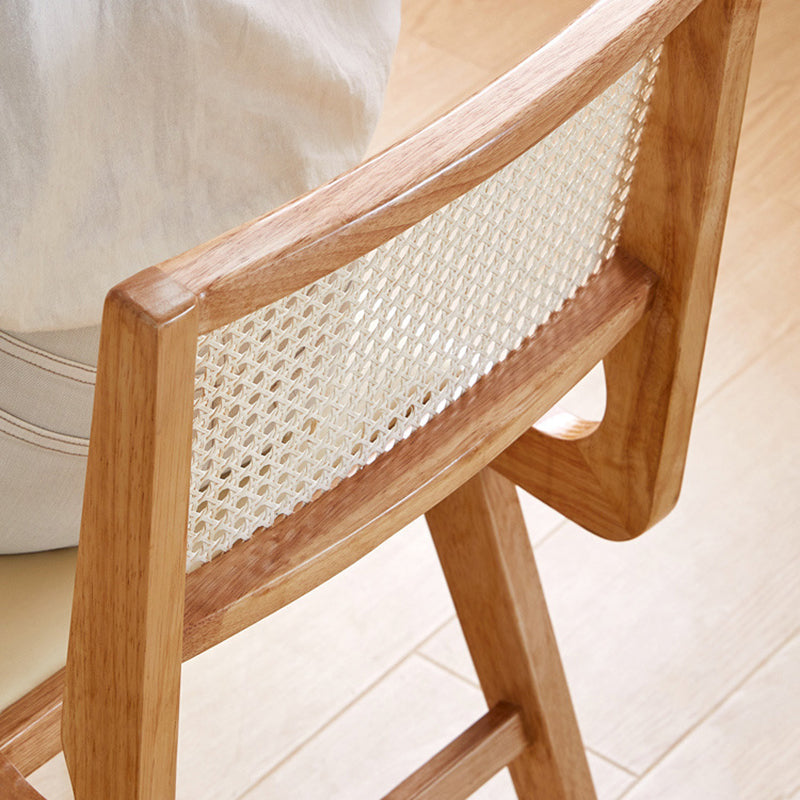 Solid Wood Cane Back Chair Home Indoor Contemporary Dining Chair ...