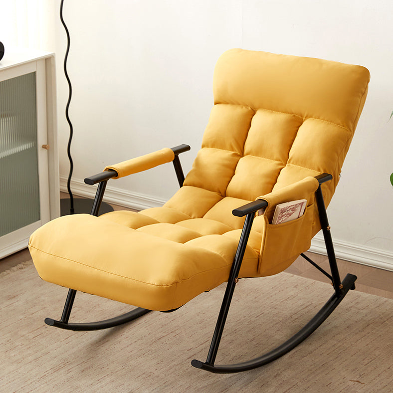 Single Style Rocking Chair Iron Base Lazy Sofa Chair for Living Room ...