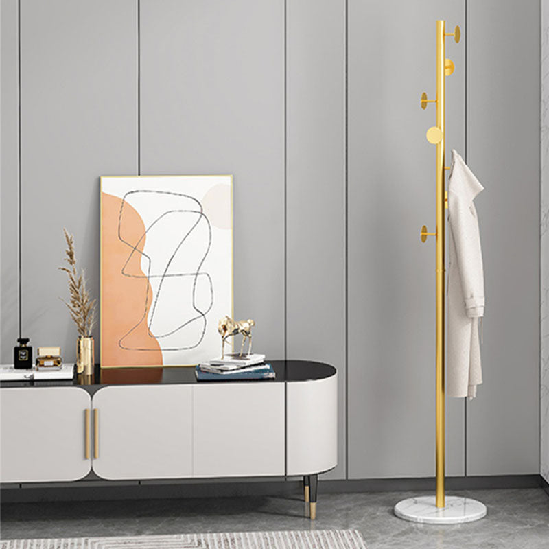 Free Standing Hall Tree Marble Base Entry Hall Tree with 8 Hooks ...