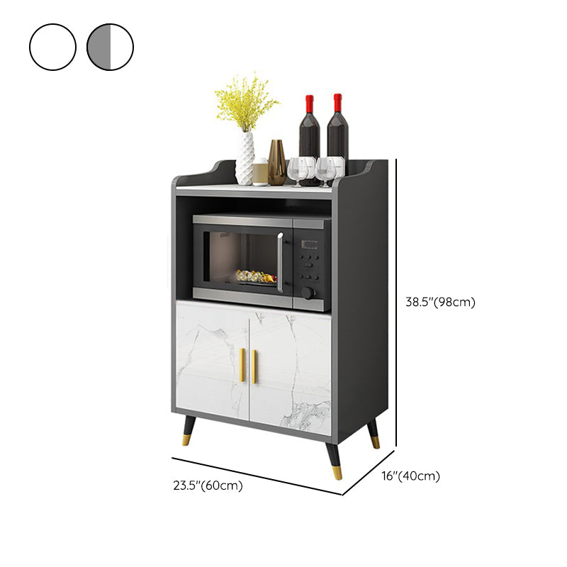 Kitchen Dining Server Contemporary Buffet Server Cabinet with Storage ...