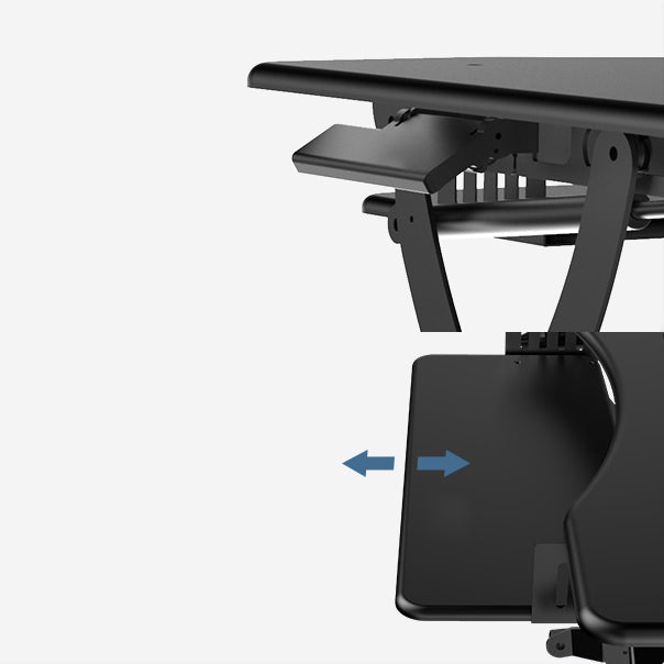 Modern Black Office Desk Height Adjustable Writing Desk for Home Office ...