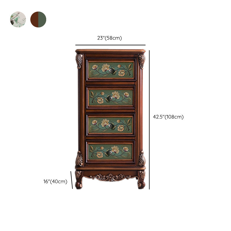 Mid-century Modern Distressed Wood Chest Rectangle Accent Chest with ...