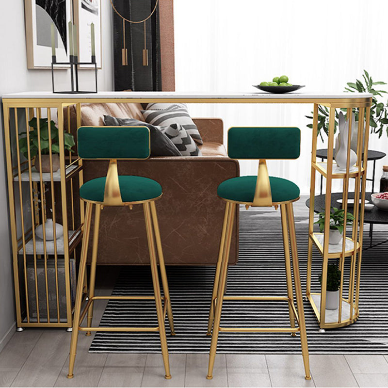 Glam Stone Bar Dining Table Ellipse Bar Table for Cafe And Breakroom ...