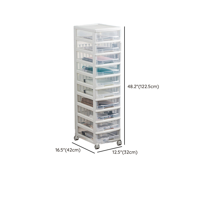 Transparent Filing Cabinet Modern Plastic Drawers Filing Cabinet ...