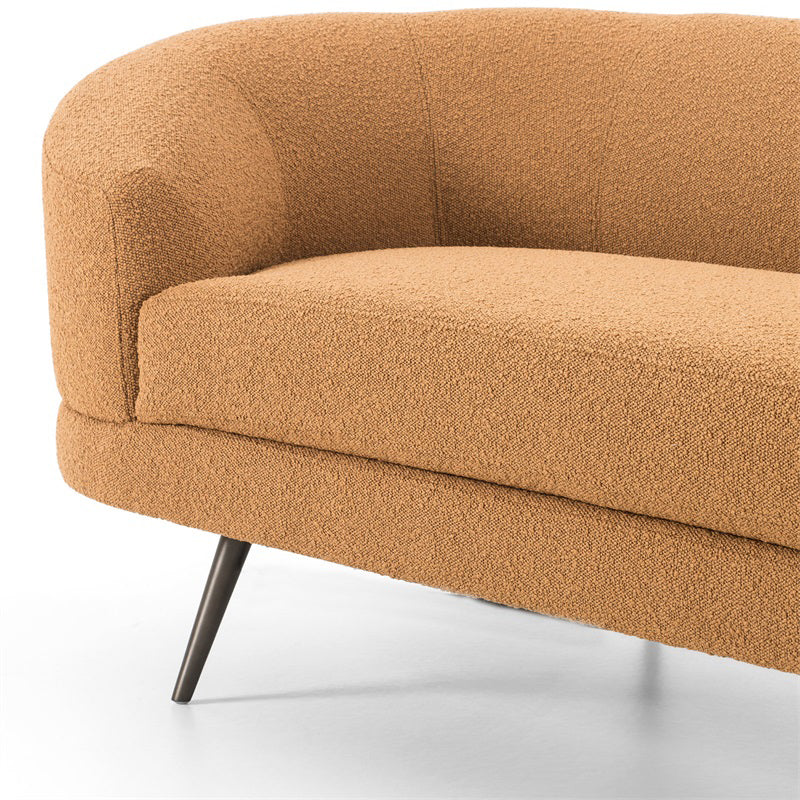 70.9" L Contemporary Recessed Arm Chaise Lounge with Cushion - Clearhalo
