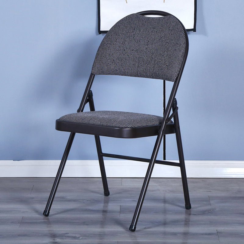 Modern Style Open Back Metal Folding Armless Dining Chairs(Set of 1/4/8 ...