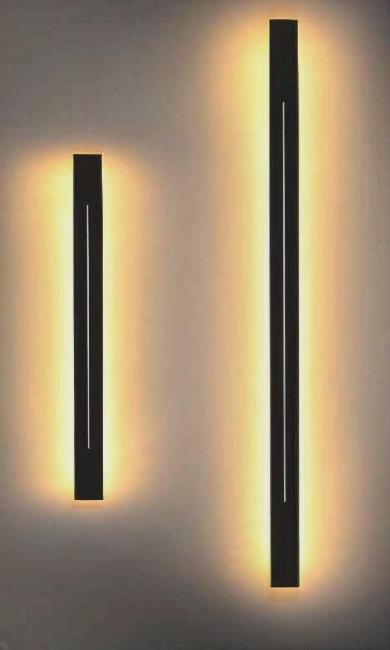 Simplicity Bar Shaped LED Wall Mounted Light Metal Living Room Wall ...