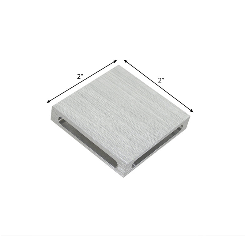 Square Foyer 4-Way Wall Light Fixture Metallic Modernist LED Sconce ...