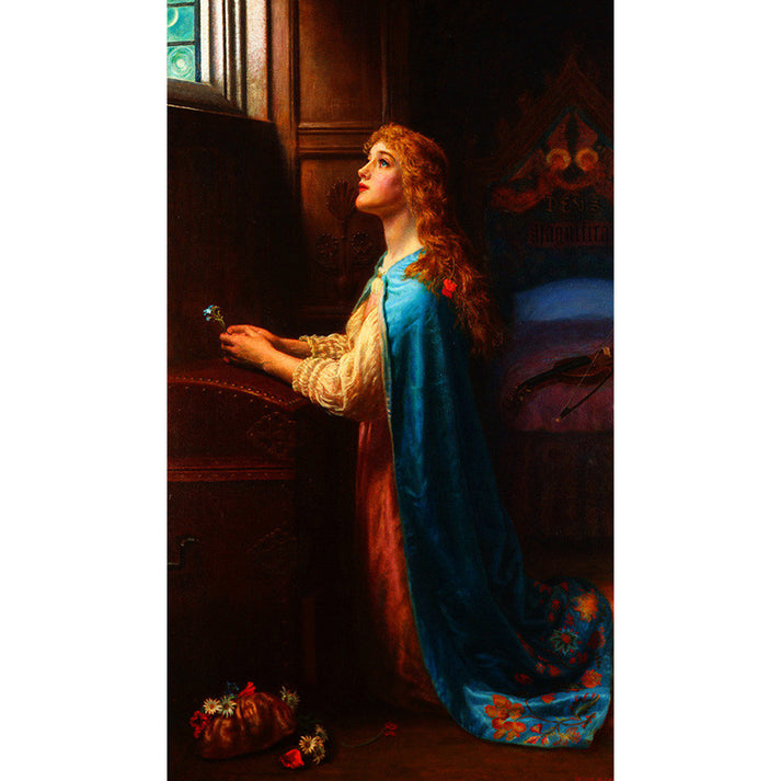 Elegant Lady Mural Wallpaper for Guest Room Decor, Red and Blue ...