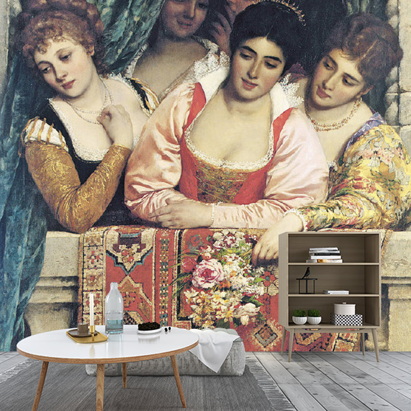 Waterproof Fairy Lady Mural Wallpaper Non-Woven Classic Wall Art for ...