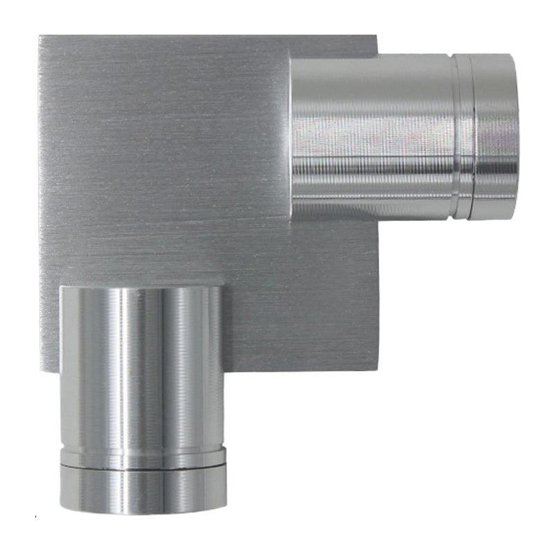 Tube 2-Sided Wall Light Fixture Modern Aluminum Brushed Silver LED ...