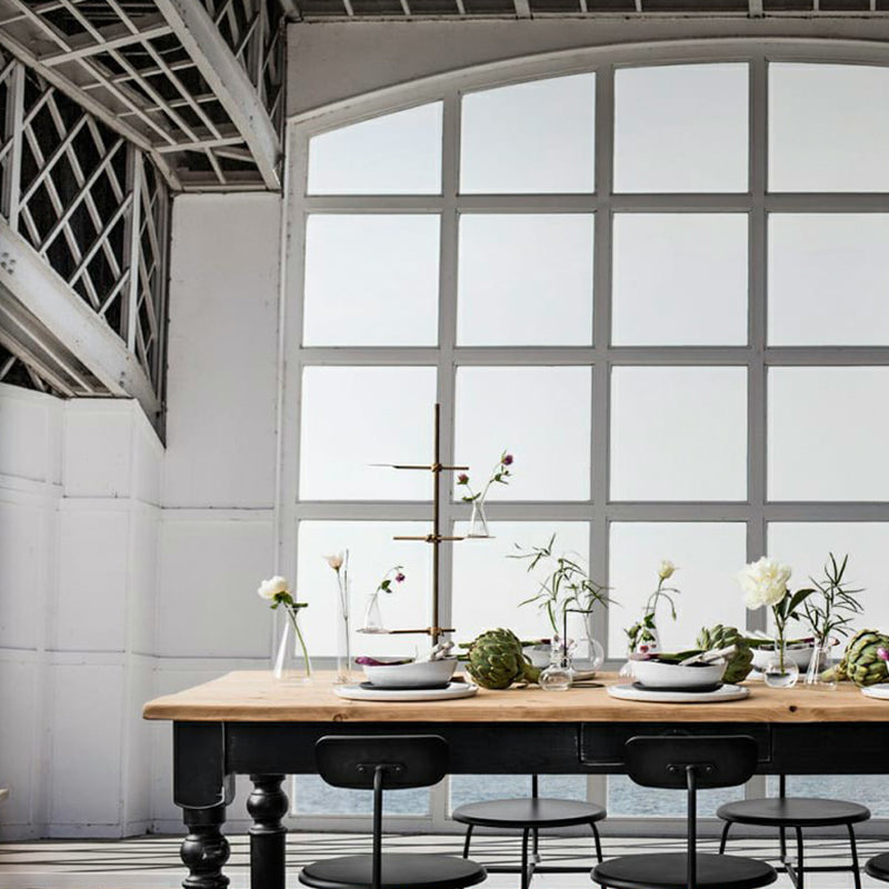 White Grid Window Murals Construction Modernist Moisture Resistant Wall ...