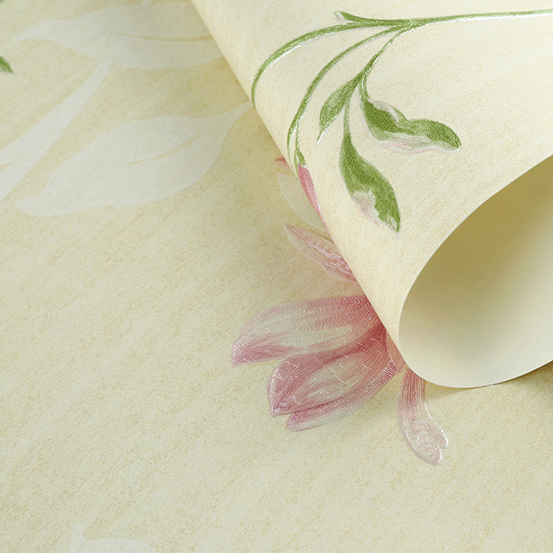 Rust Lily Blossom Wallpaper for Accent Wall 31' L x 20.5" W Wall Decor ...