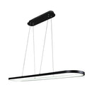 Acrylic Oval Drop Pendant Simplicity 27"/35.5"/47" Wide LED Black/White ...