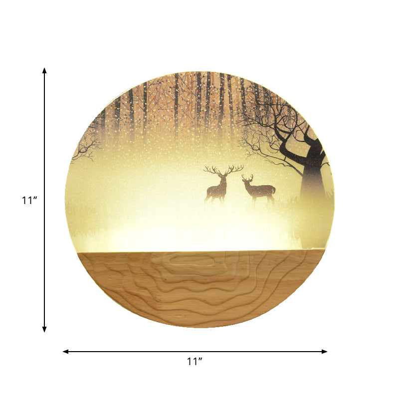 Acrylic Circular Shaped Wall Mounted Light Minimalist Style LED Wall ...