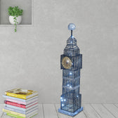 LED Standing Floor Light Traditional Clock Tower Aluminum Wire Floor ...