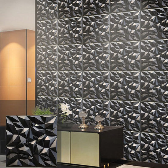 Modern Square Interior Wall Paneling Peel and Stick 3D Embossed Wall ...