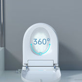 Wall Mounted Modern No Water Tank Flush Toilet with Slow Close Seat and ...
