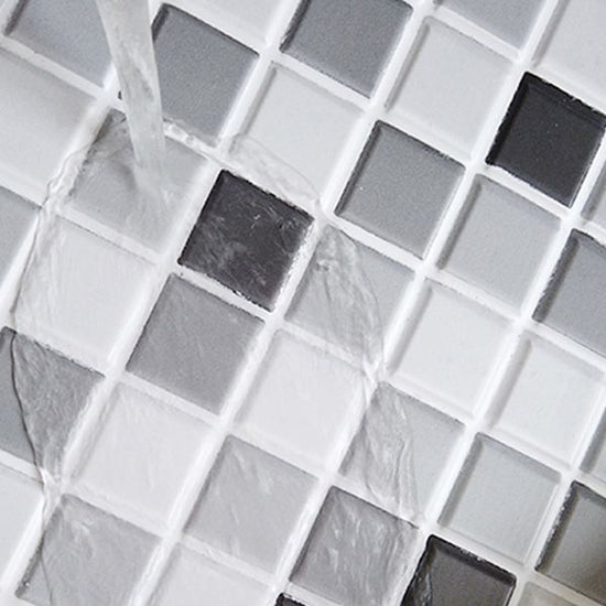 PVC Peel & Stick Mosaic Tile Square Shape Mosaic Tile Wallpaper - Clearhalo